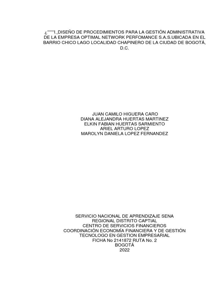 Proyecto Formativo | PDF