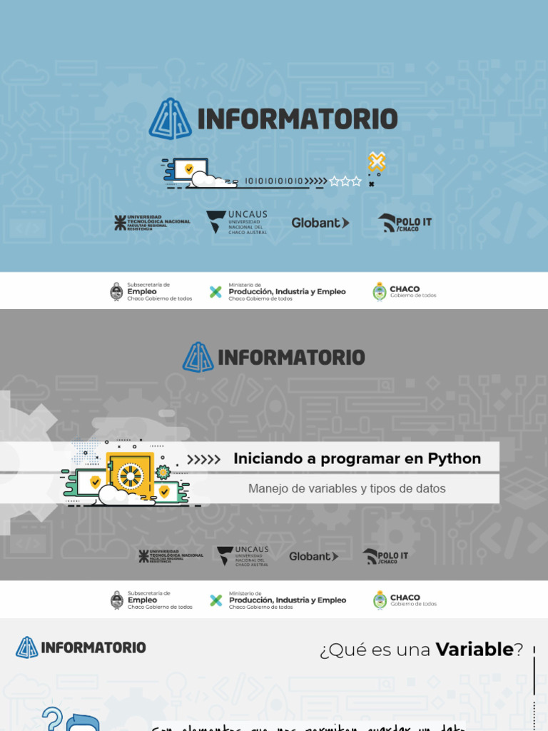 Cap. 1 - Eje 2 - Manejo de Variables y Tipos de Datos | PDF | Python (lenguaje de programación ...