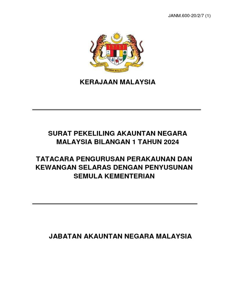 Spanm Bil. 1 Tahun 2024 MDM Final | PDF