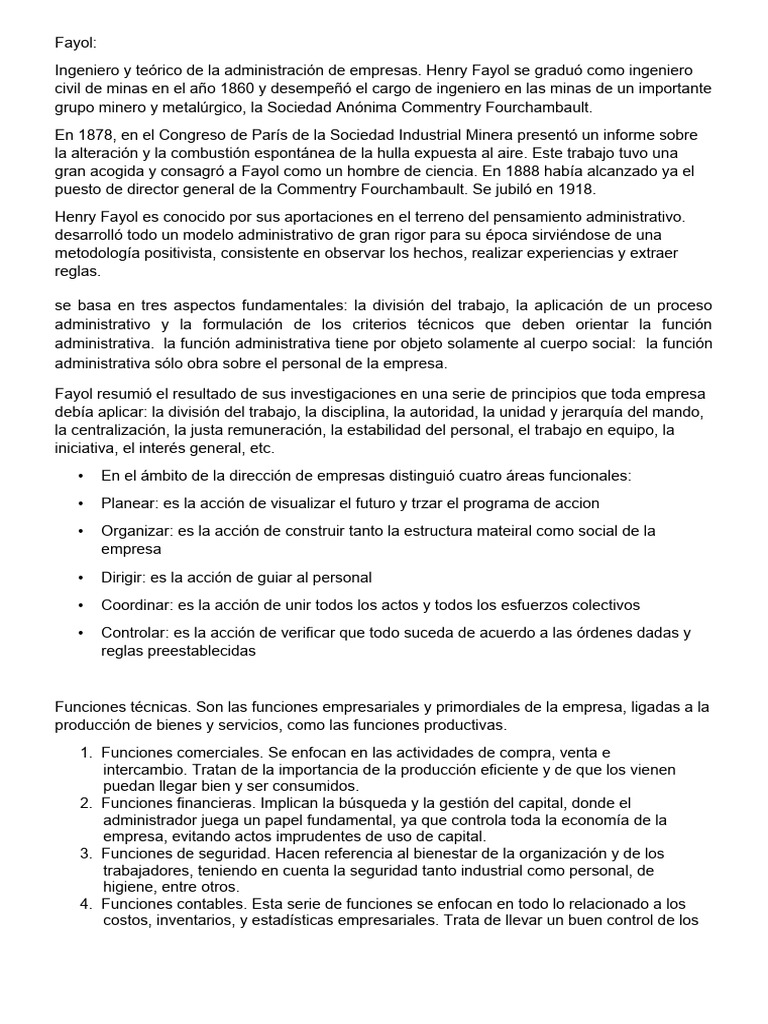 Fayol y Teoria de Los Sitemas | PDF | Teoría de sistemas | Sistema