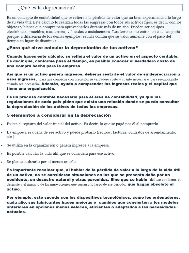 Sistemas de Depreciacion | PDF | Depreciación | Contabilidad