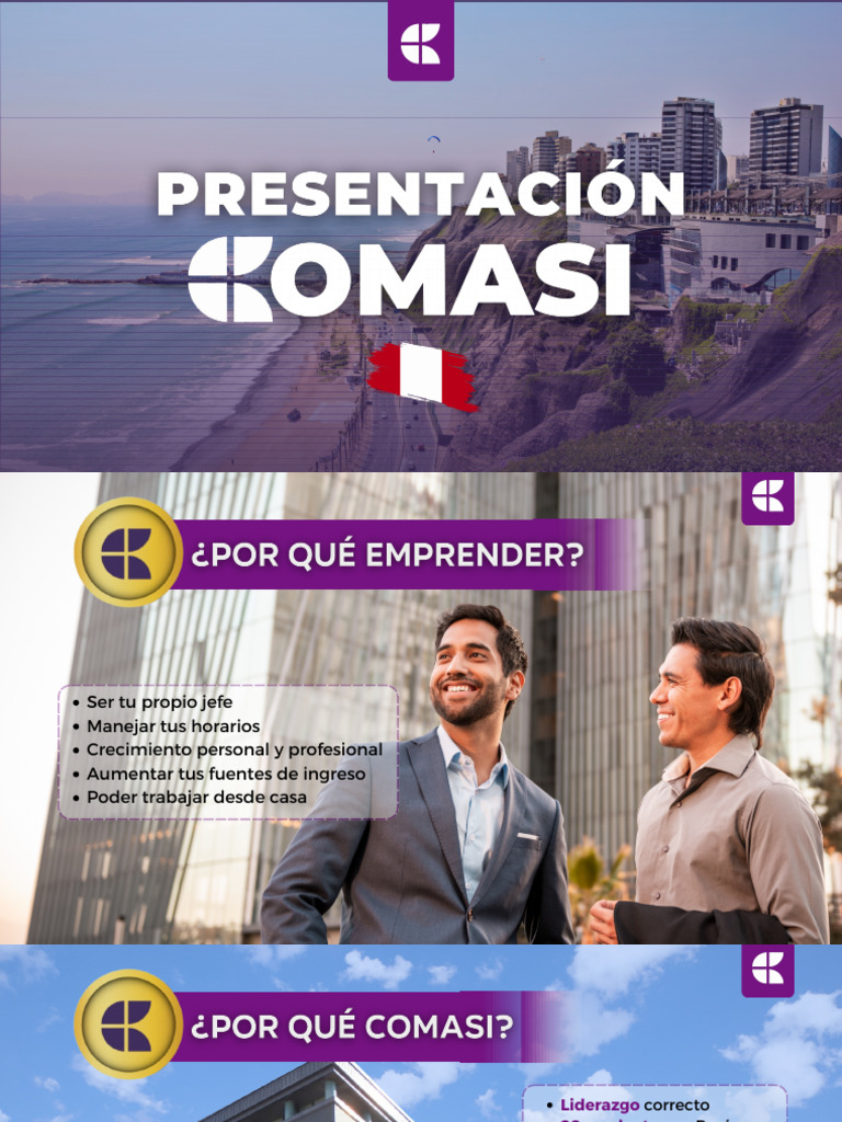 PERÚ Presentación Comasi | PDF | Crecimiento personal y profesional | Negocios