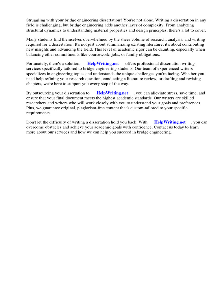 Bridge Engineering Dissertation | PDF | Bridge | Engineering