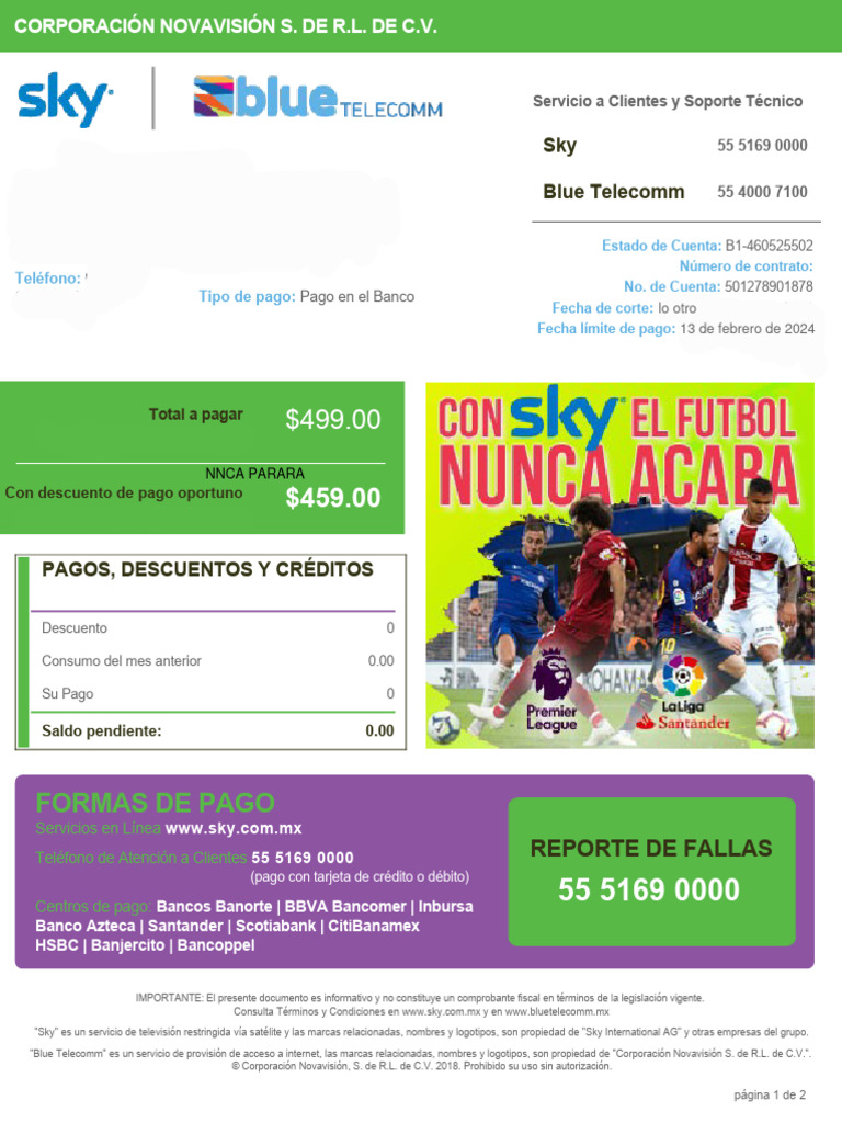 Estado de Cuenta5012ultimmo78901878j | PDF | Industrias de servicio ...