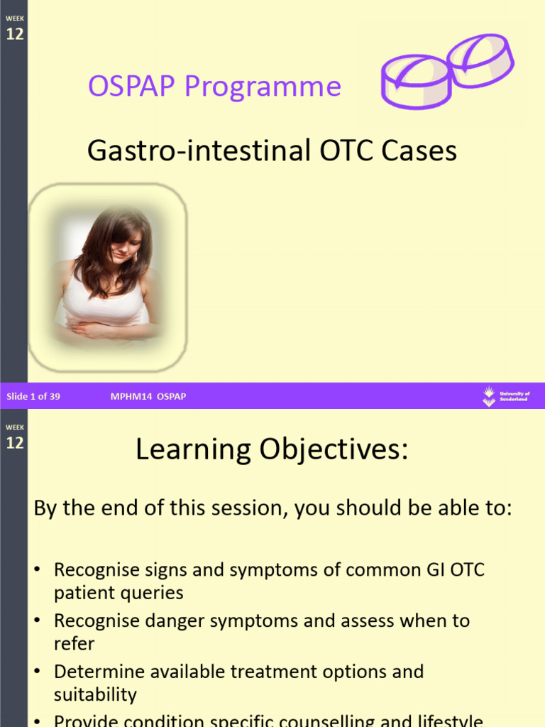 Gastro-Intestinal OTC Seminar 2017-18 | PDF | Constipation | Irritable ...