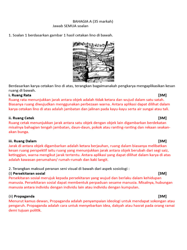 Analisis Ruang dalam Seni Visual STPM | PDF