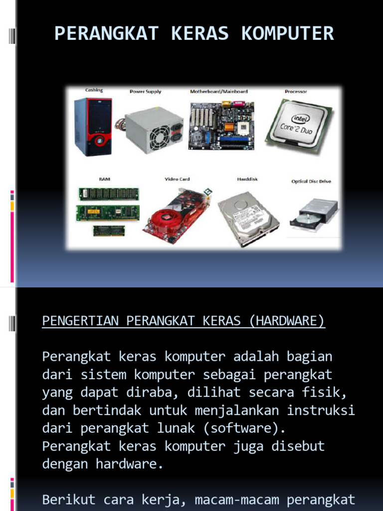Prangkat Keras Dan Fungsinya - Informatika | PDF | Game & Aktivitas | Teknologi & Rekayasa