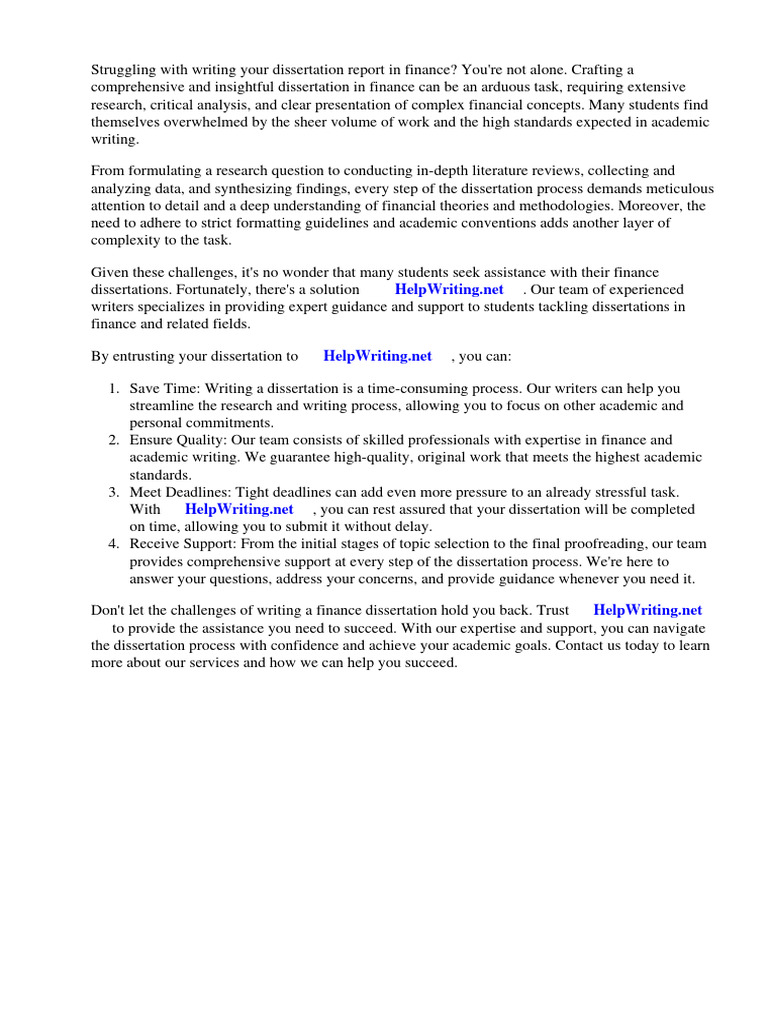 Dissertation Report of Finance | PDF | Dividend | Investing