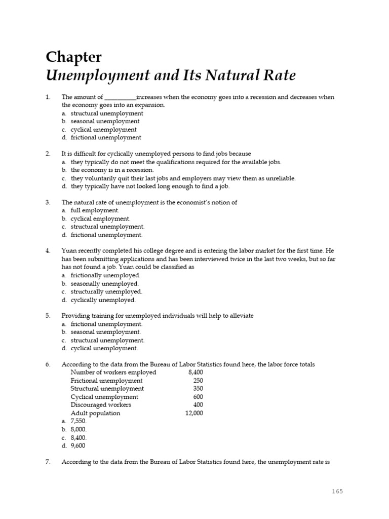 Unemployment Types and Effects | PDF | Unemployment | Labour Economics