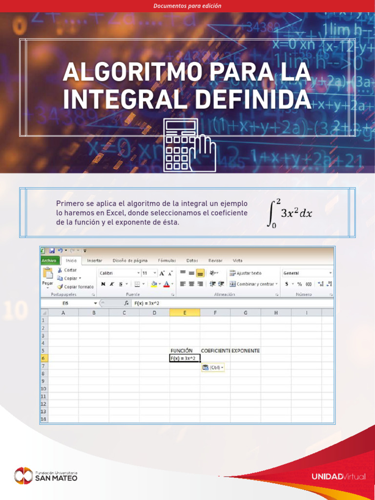 Algoritmo de Integral en Excel | PDF | Moodle | Informática