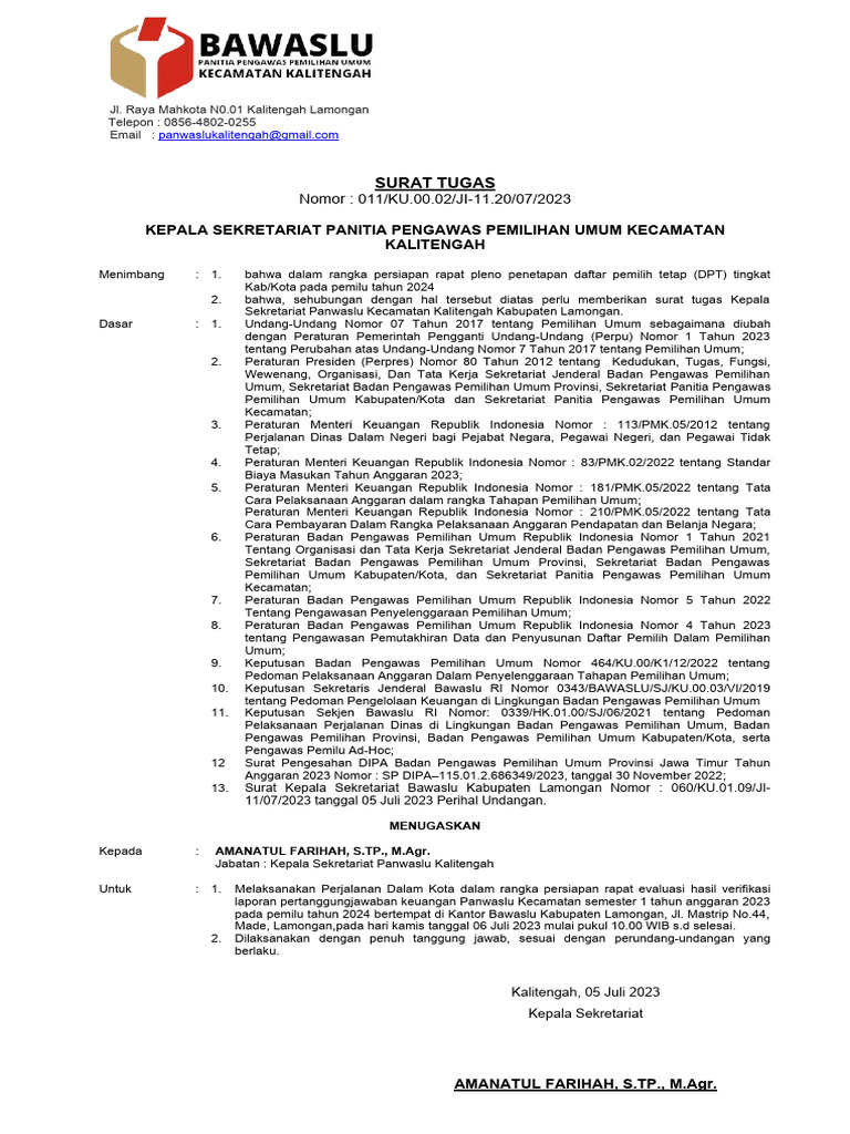 ST Bu Nana 6 Juli 2023 | PDF