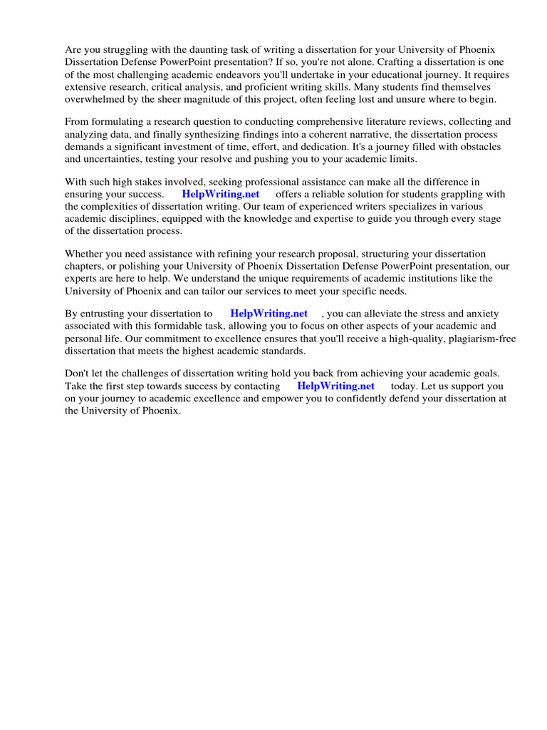 University of Phoenix Dissertation Defense Powerpoint | PDF | Thesis ...