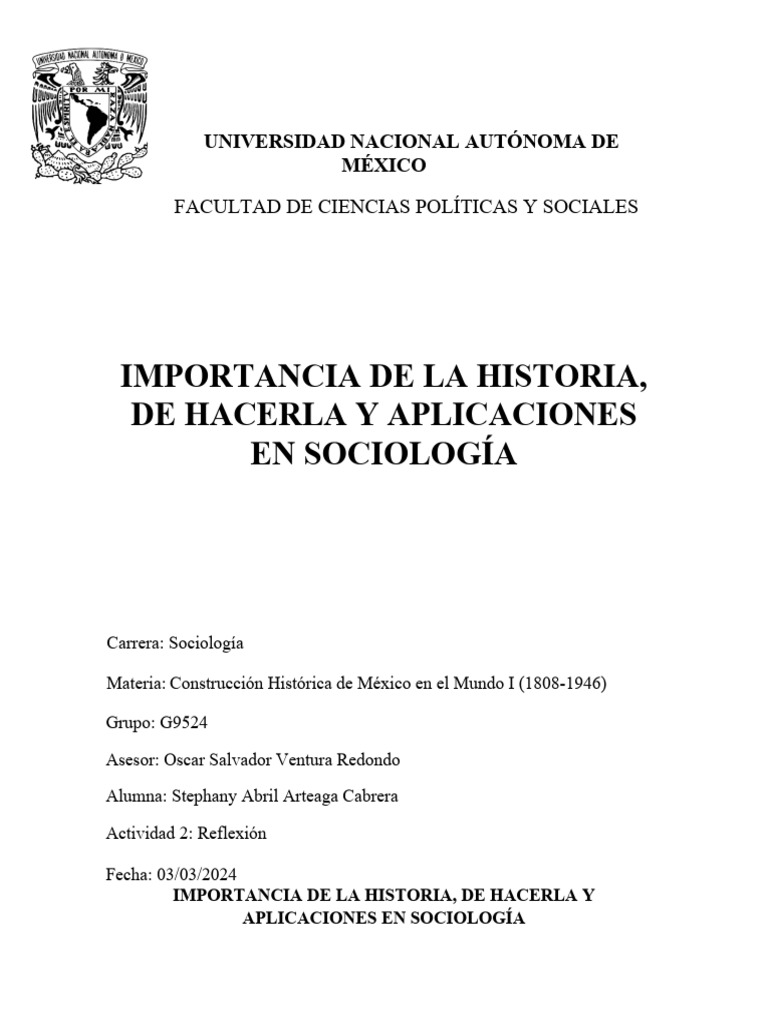 Act 2 Reflexión | PDF | Sociología | Sociedad