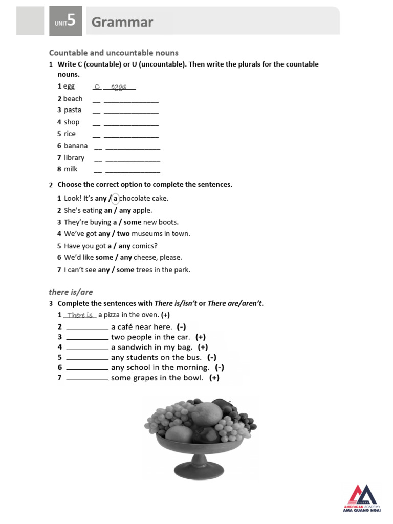 U5 - Grammar - Standard | PDF | Cooking, Food & Wine