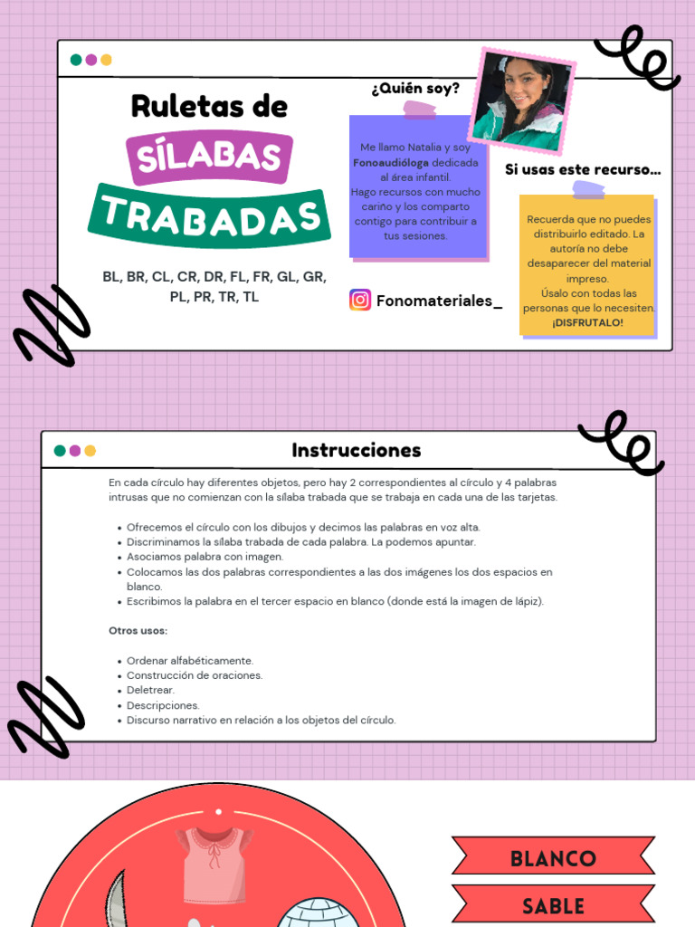 Sílabas trabadas | PDF