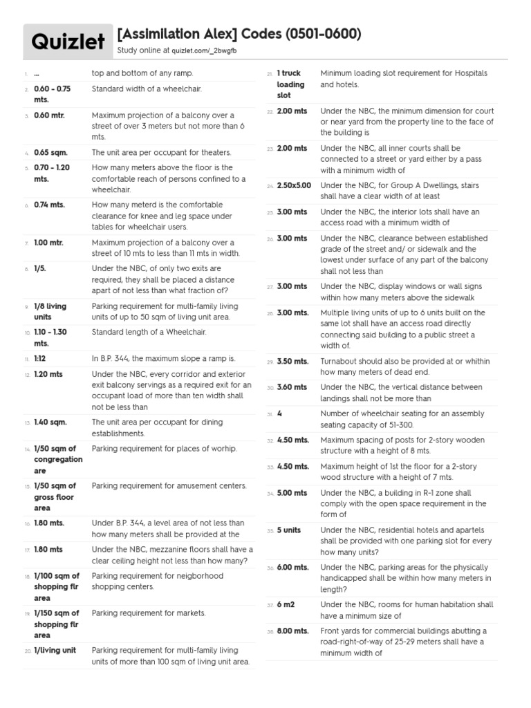 Codes 4 | PDF | Parking | Stairs