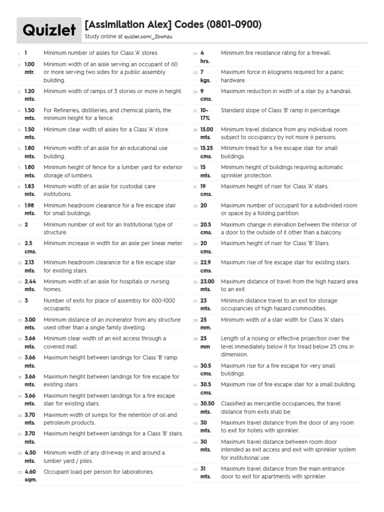 Codes 3 | PDF | Stairs | Chemistry