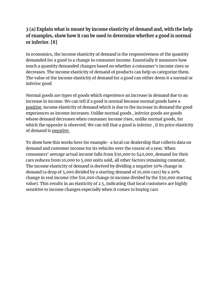 As Economics Essay Examples | PDF | Demand | Price Elasticity Of Demand