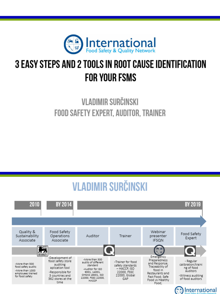 3 Easy Steps and 2 Tools in Root Cause Identification For Your FSMS | PDF | Mold | Disinfectant