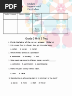 Grade 3 Plant Parts B 1 | PDF