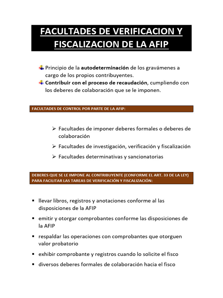 Facultades de Verif y Fisc de La Afip - Det Oficio | PDF | Justicia | Crimen y violencia