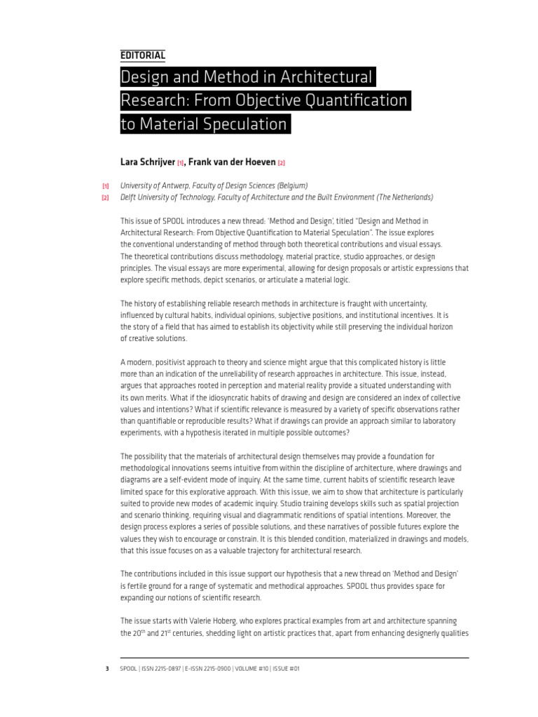 Architectural Research Methods Explored | PDF | Science | Cognition