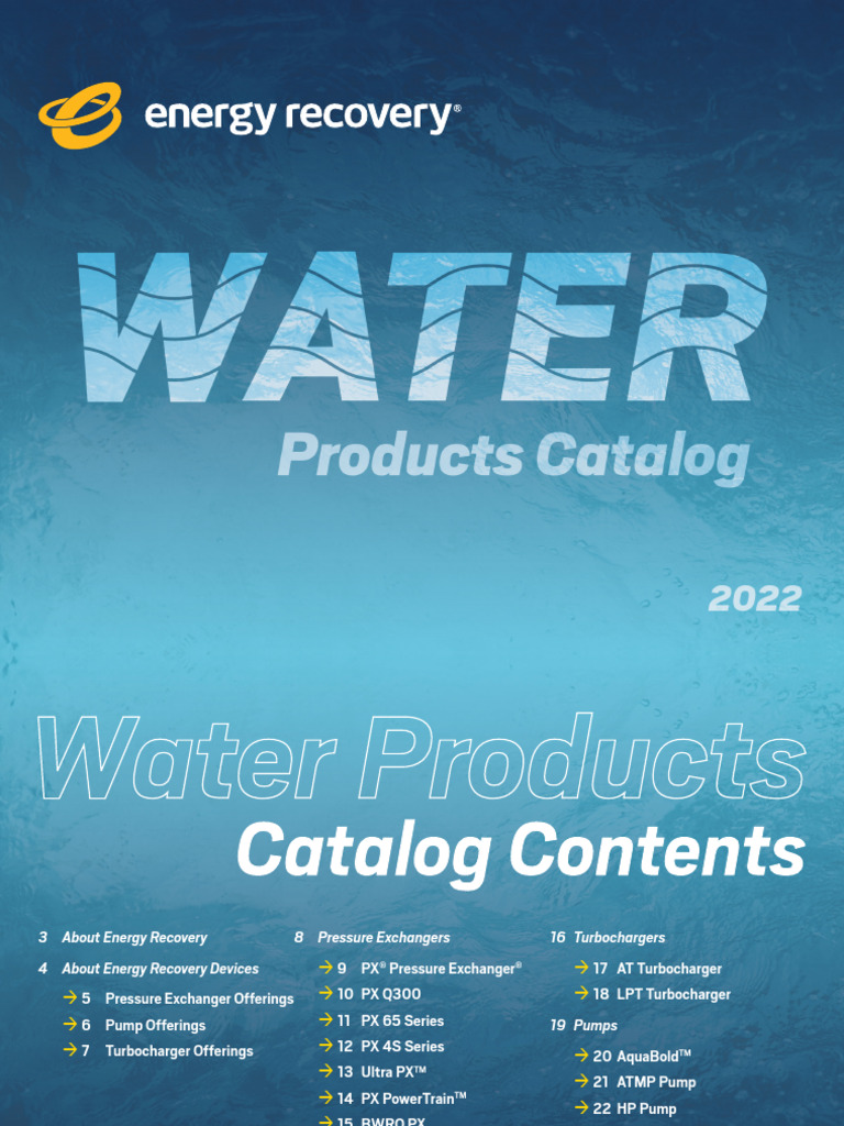 Water Products Catalog 2022 | PDF | Pump | Desalination