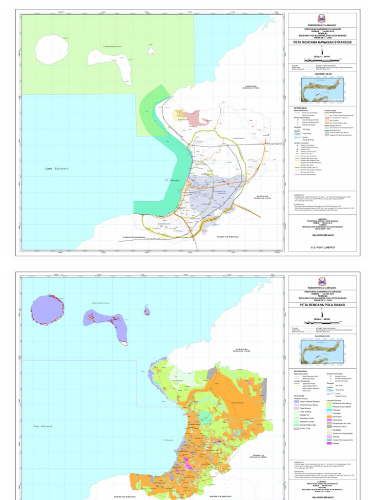 Peta Ruang Manado | PDF