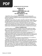 Humulin m3 Patient Booklet | PDF