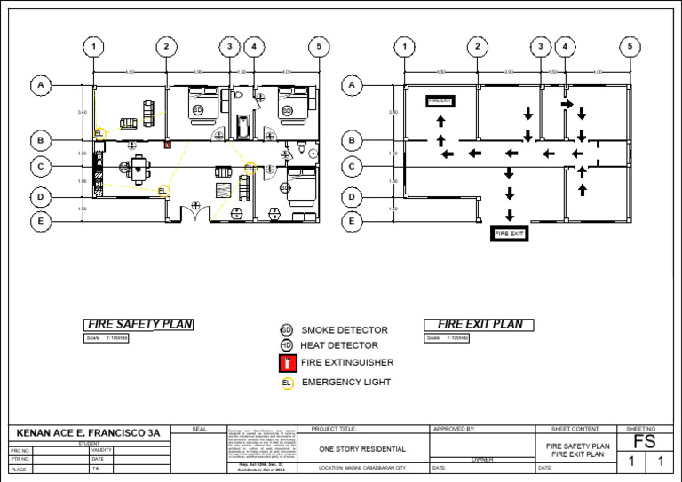 Fire Safety Plan for Residential Project | PDF | Safety | Fires