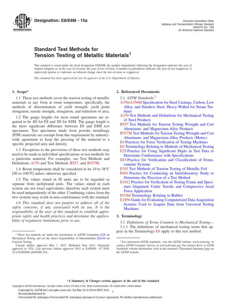 ASTM Int. - 2009 - Standard Test Methods For Tension Testing of ...