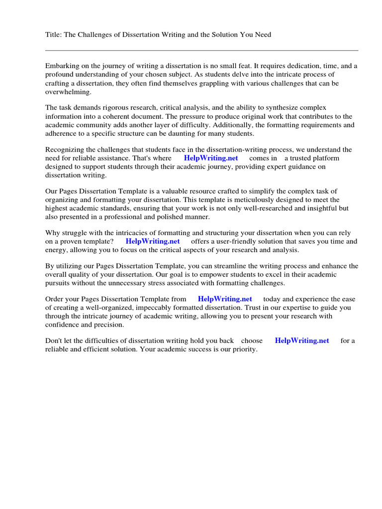 Pages Dissertation Template | PDF | Thesis | Social Media