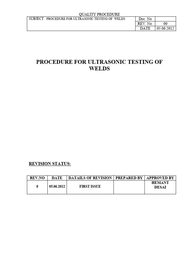 AWSD1 1 Procedure Ut | PDF | Calibration | Welding
