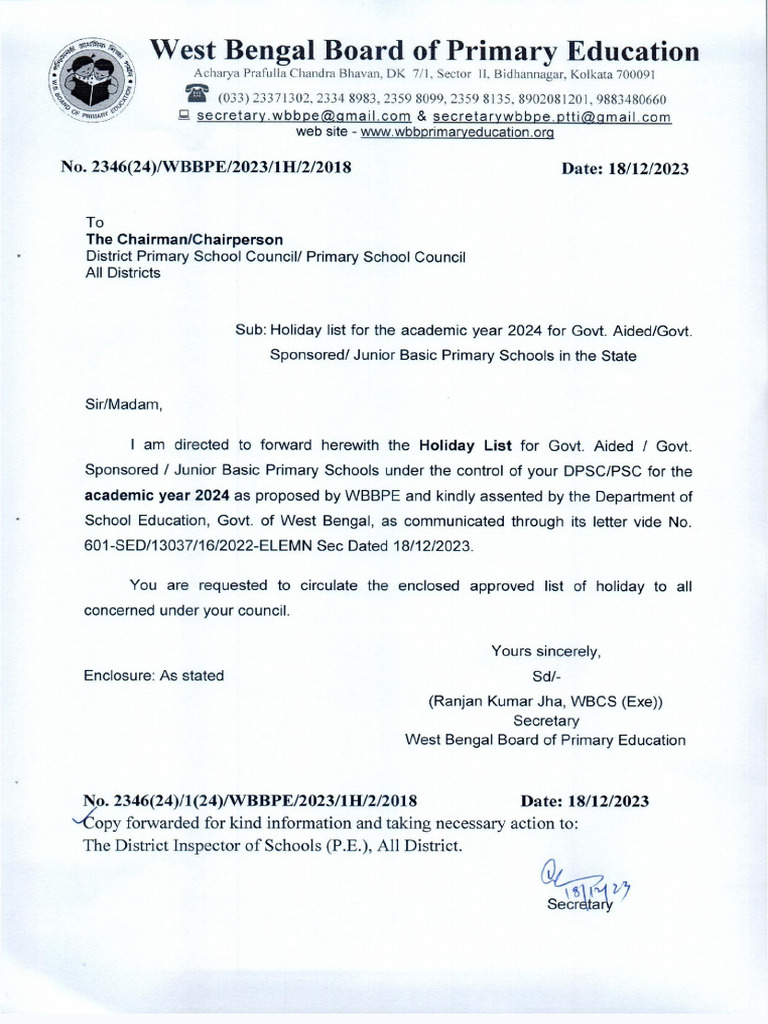 Approved Holiday List 2024_ All DIS (PE) | PDF