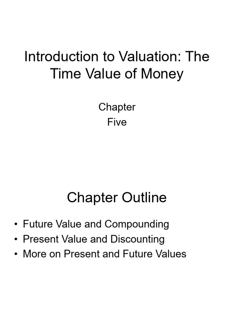 Chapter 05 Slides | PDF | Present Value | Discounting