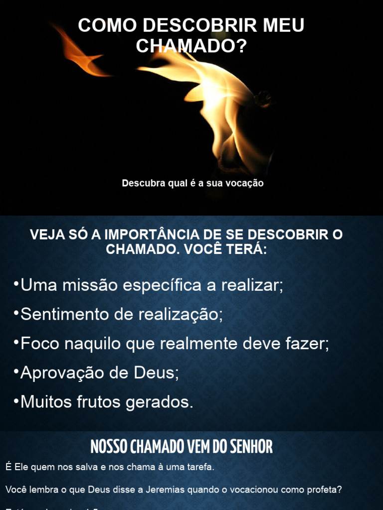Como Descobrir Meu Chamado | PDF | Sermão | Samuel