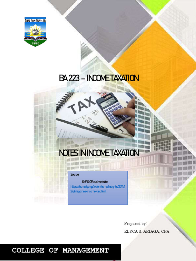 Taxation Notes | PDF | Cost Of Living | Capital Gains Tax