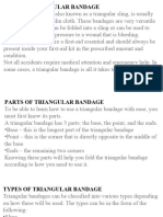 Triangular Bandaging | PDF | Elbow | Musculoskeletal System