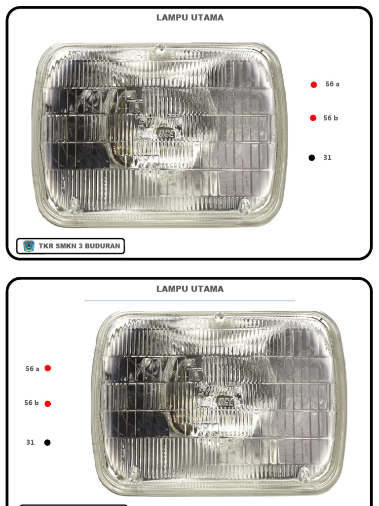 CONTOH DESAIN LAYOUT Lampu Utama | PDF | Sains & Matematika