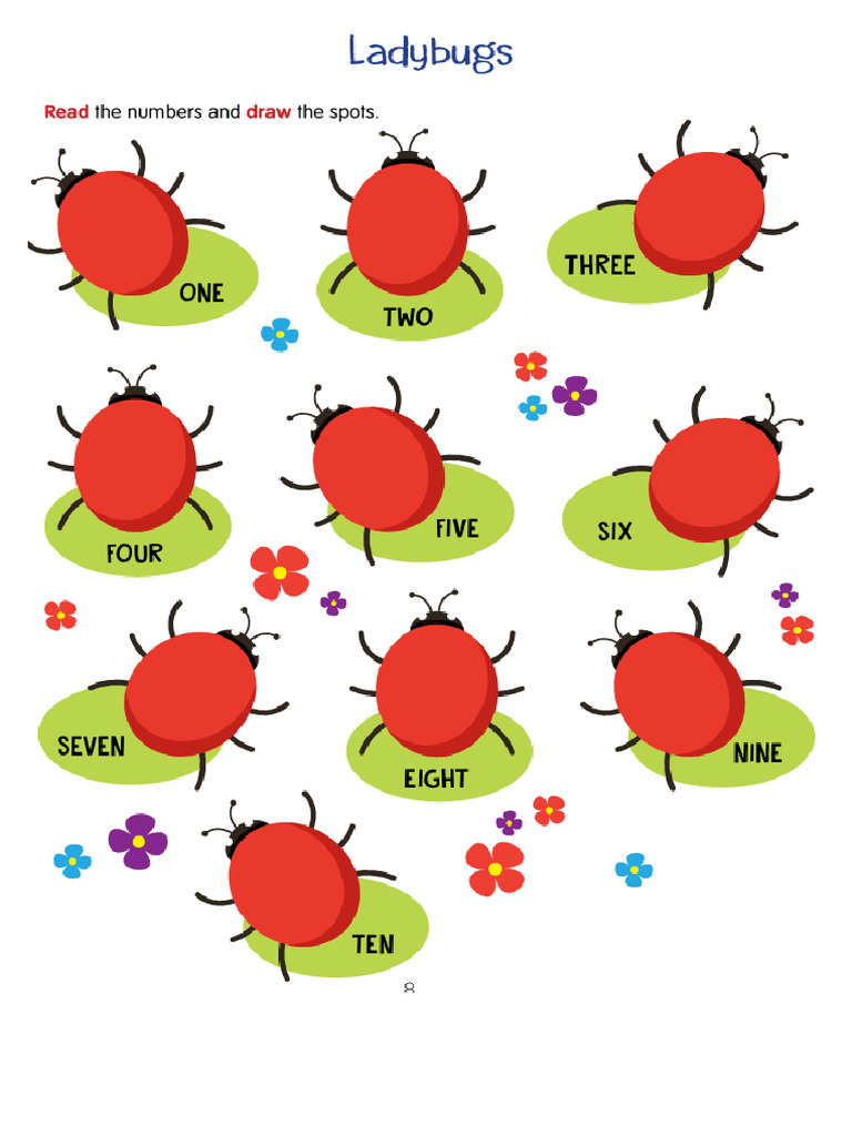 LADYBUGS NUMBERS | PDF