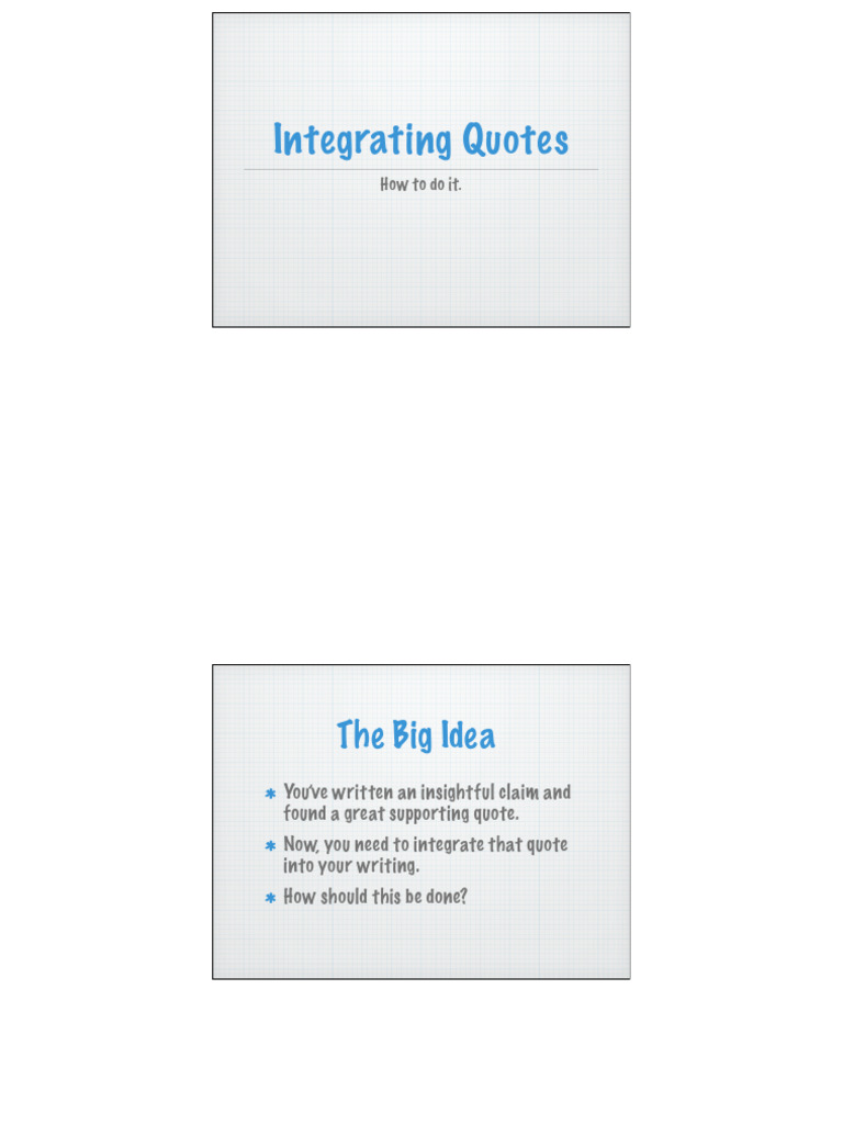 integrating_quotes | PDF | To Kill A Mockingbird