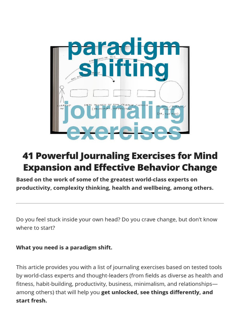41 Powerful Journaling Exercise - Journal Smarter | PDF | Habits | Self ...