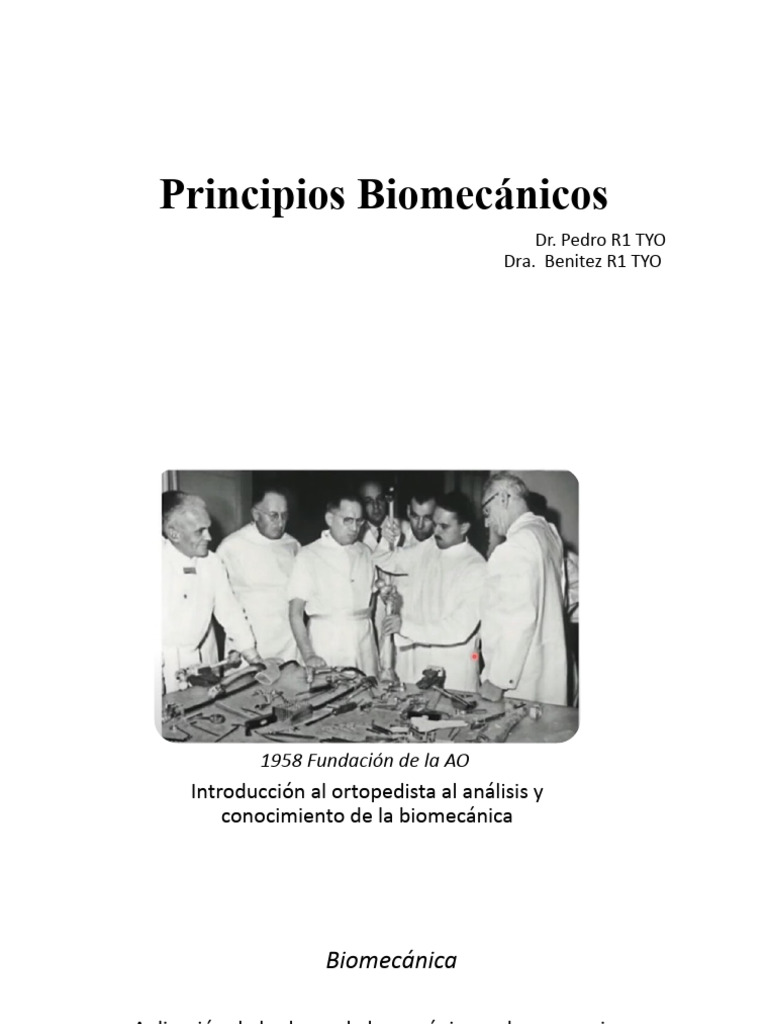 Principios Biomec | PDF | Hueso | Biomecánica