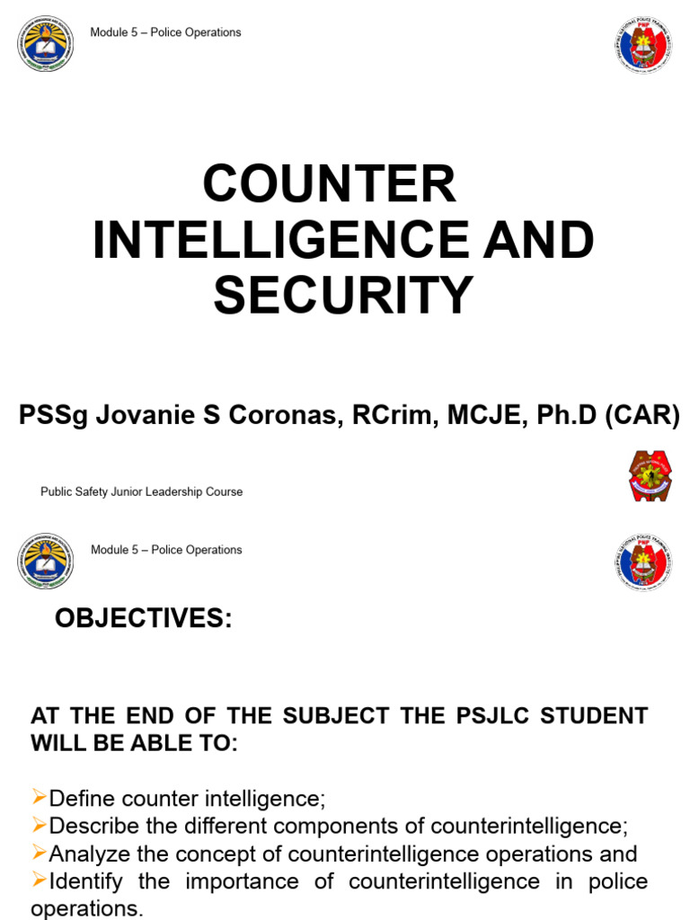 Counter Intelligence and Security | Download Free PDF | Classified ...
