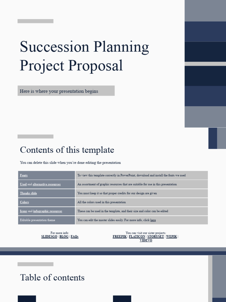 Succession Planning Project Proposal by Slidesgo | PDF | Expense ...