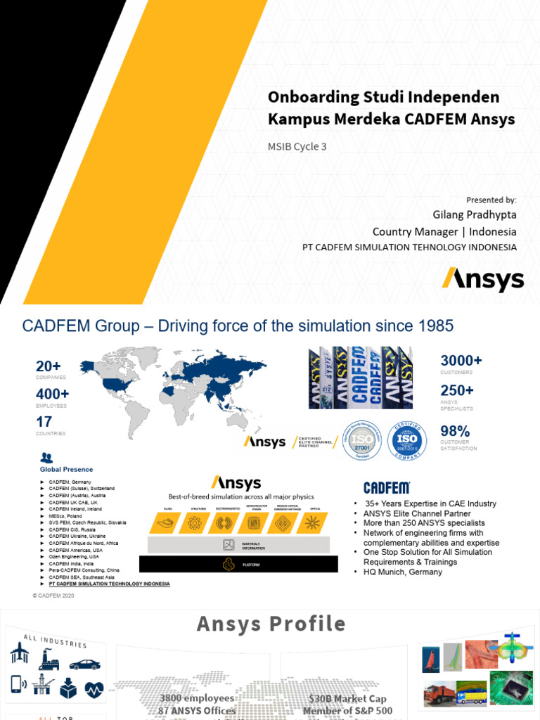 CADFEM Kampus Merdeka - Onboarding | PDF | Stress (Mechanics ...