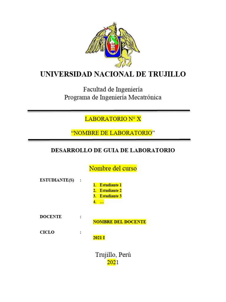 Plantilla de Informe de Laboratorio | Descargar gratis PDF | Laboratorios | Science