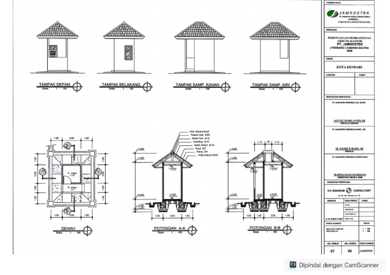 gambar_denah_pos satpam Rafi and kayla | PDF