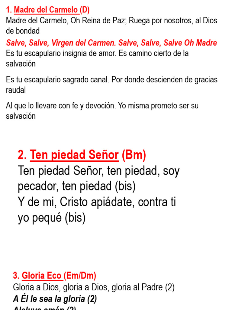 Cantos Eucaristia 16 De Julio 2023 Descargar Gratis Pdf Eucaristía