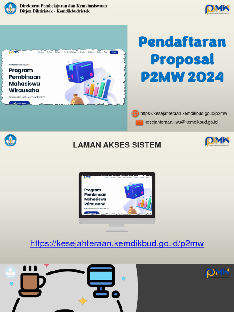 Materi Bimtek Sistem Pendaftaran Proposal P2MW 2024 | PDF | Bisnis ...